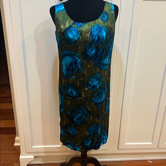 Kate Hill | Dresses | Kate Hill Shift Dress 2 Rose Bud Silk Jewel Very ...